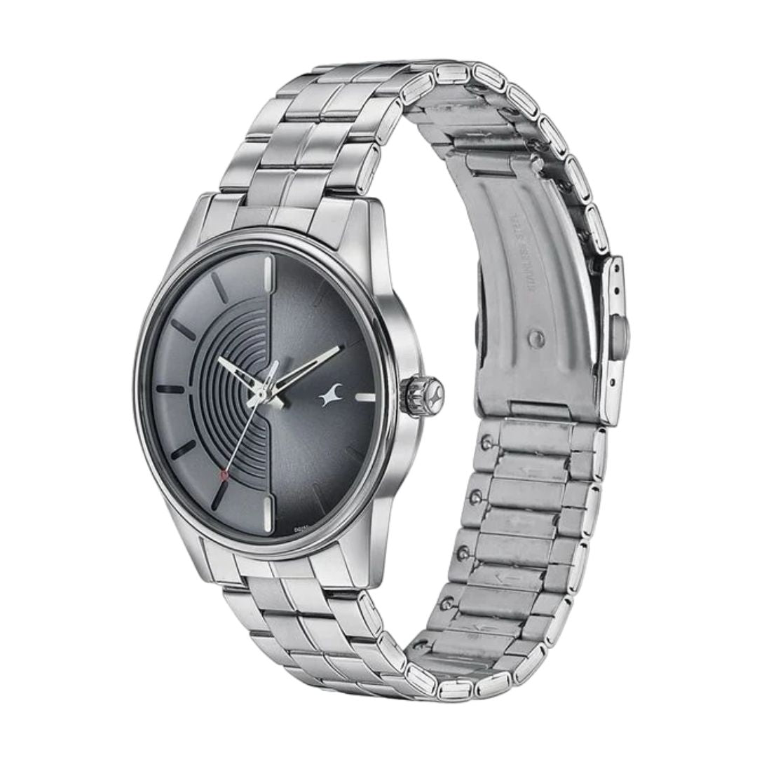 Fastrack 3305SM02 Stunners Quartz Analog Grey Dial Stainless Steel Str ...